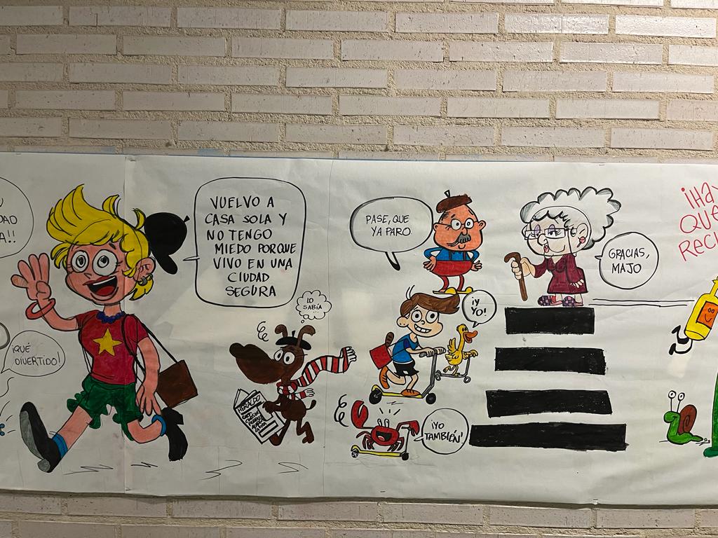 Mural colaborativo en IES Medina Albaida | XCAR Malavida