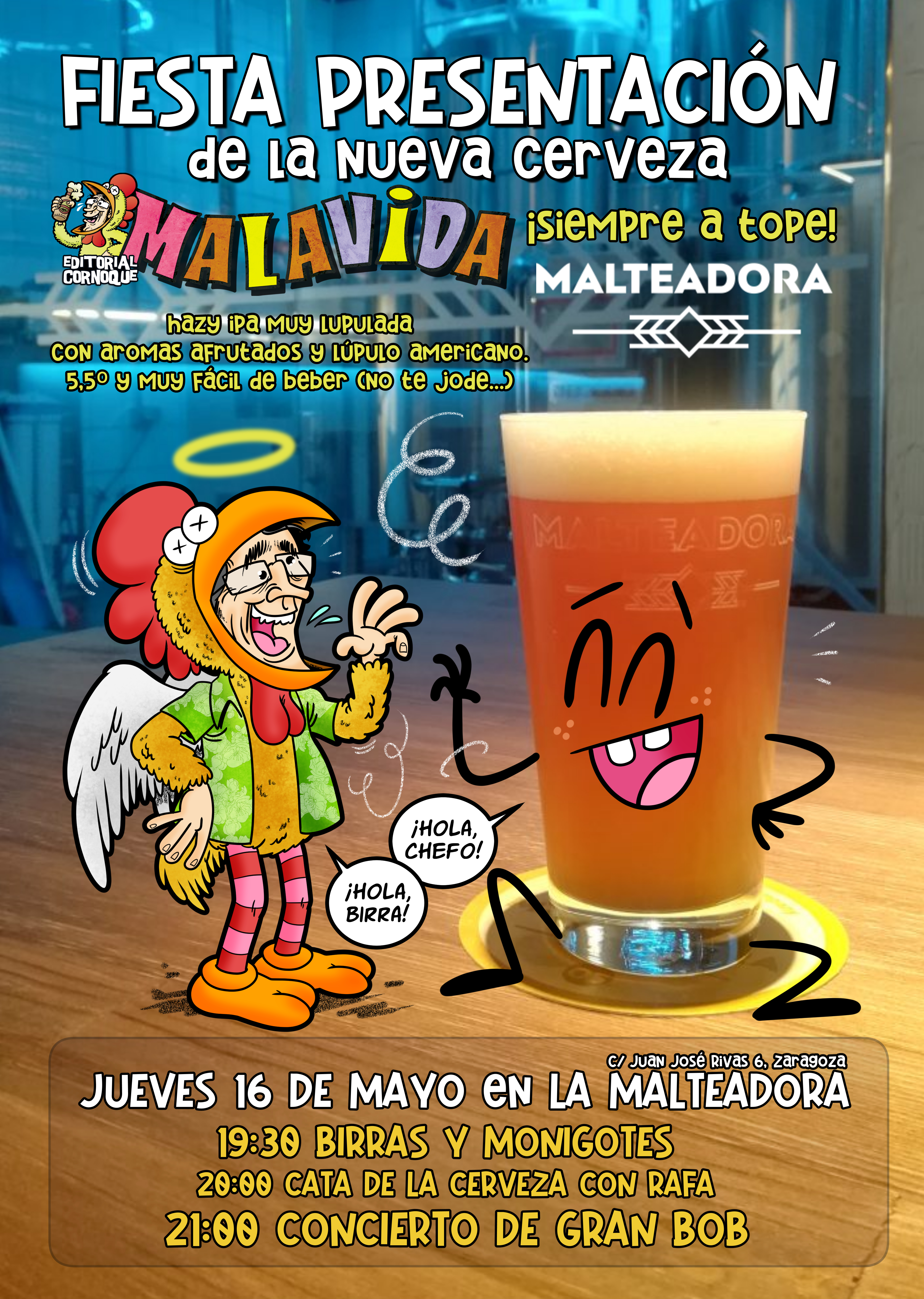 ¡Cerveza «Malavida: ¡Siempre a tope!» | XCAR Malavida
